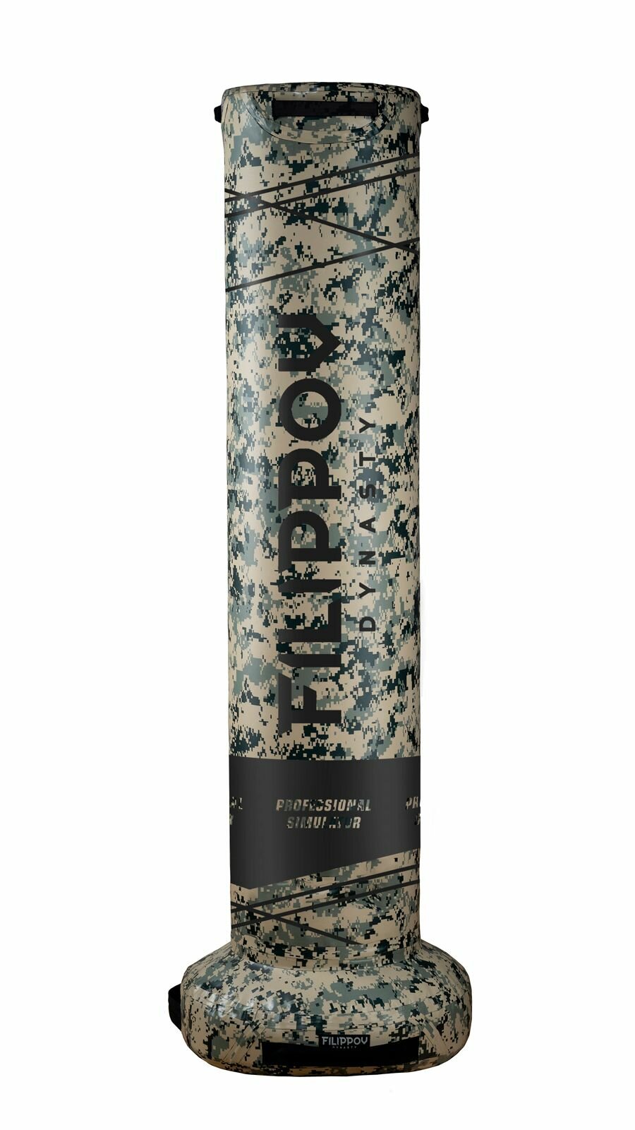 Уличный напольный боксерский мешок STREET KICK FILIPPOV 37 170см/35см/78кг, бежево-серый