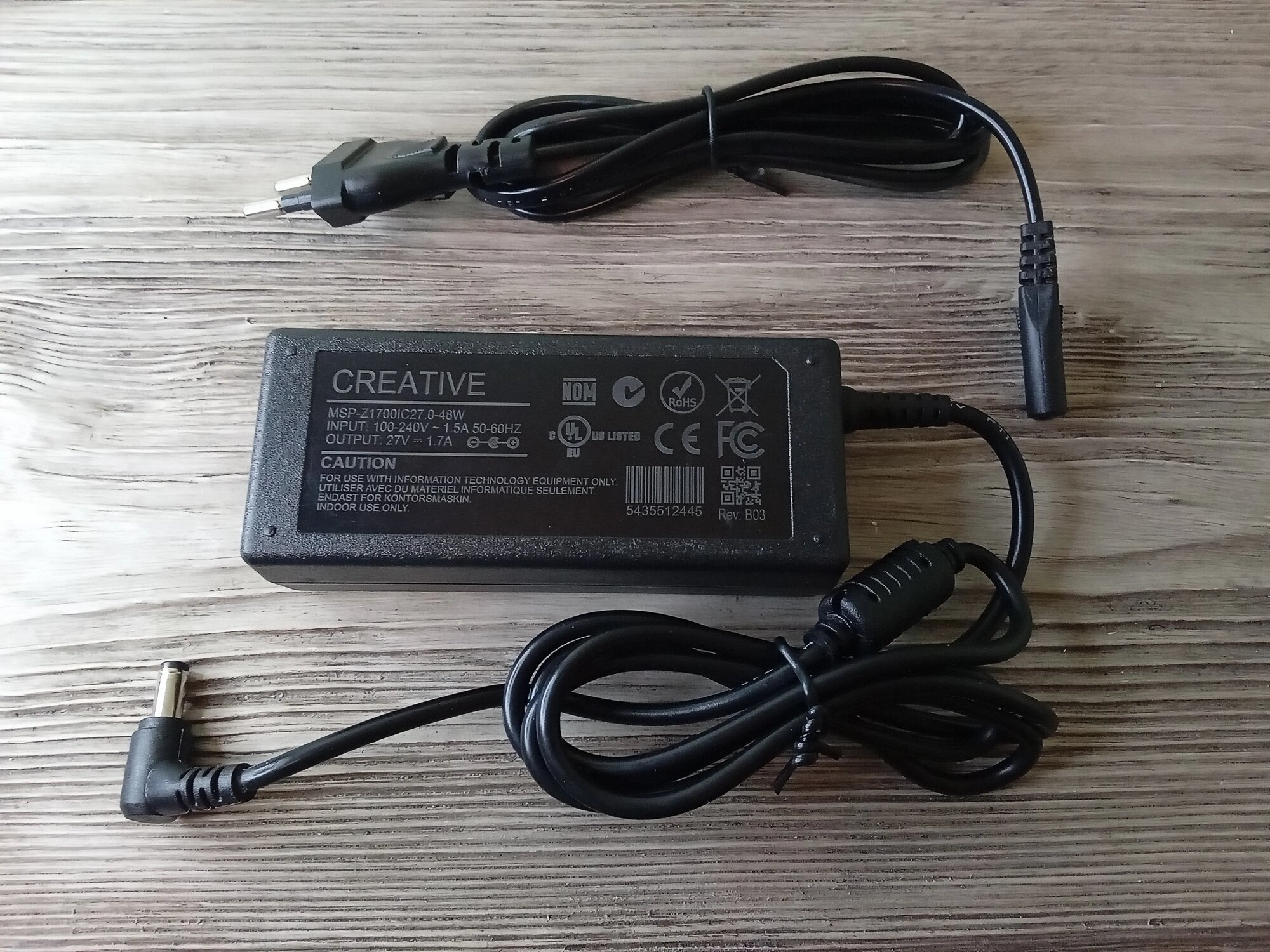 Блок питания для колонок Сreative 27V 1.7A GigaWorks T20, T40 Series II