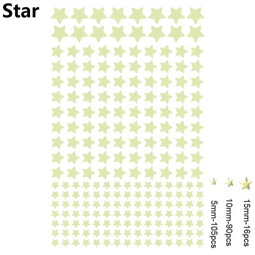 Светящиеся звезды и точки наклейки для стен