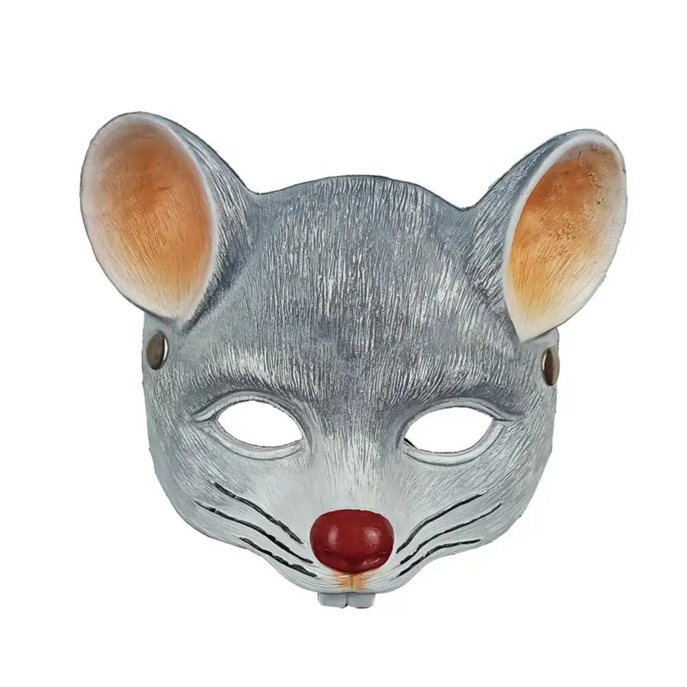 Маска мыши Light Gray для Хэллоуина