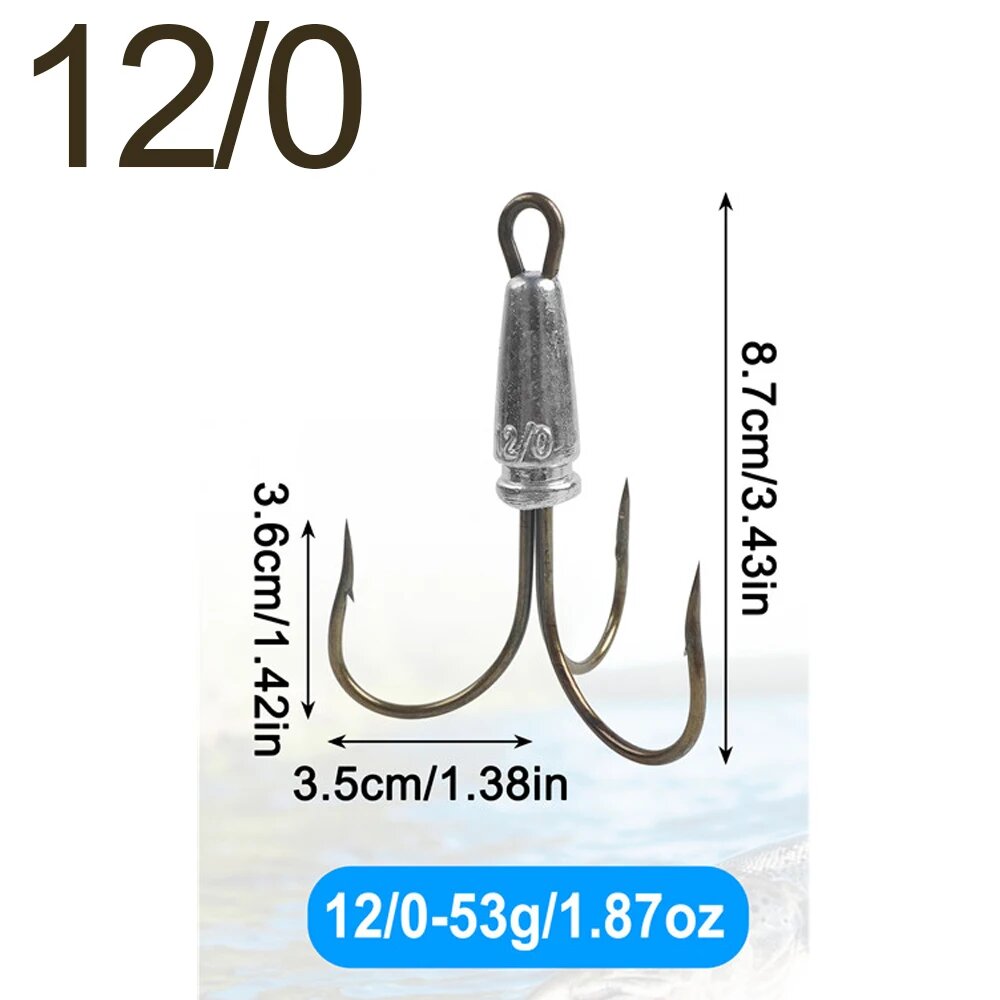 Easy catch зацепленные тройные крючки для ловли окуня 8/0-14/0 12l0 60g