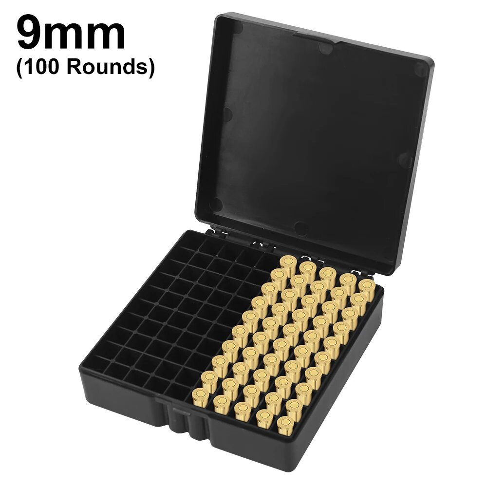 Тактический ящик для патронов 50/100 шт. 9mm 100 Rounds black