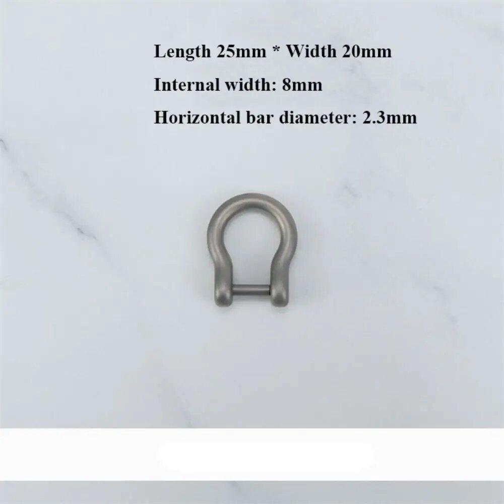 Титановый сплав D, скобы для лука, карабин, скоба, брелок для ключей, уличный браслет, пряжка, 10 стилей, пряжки, уличные аксессуары