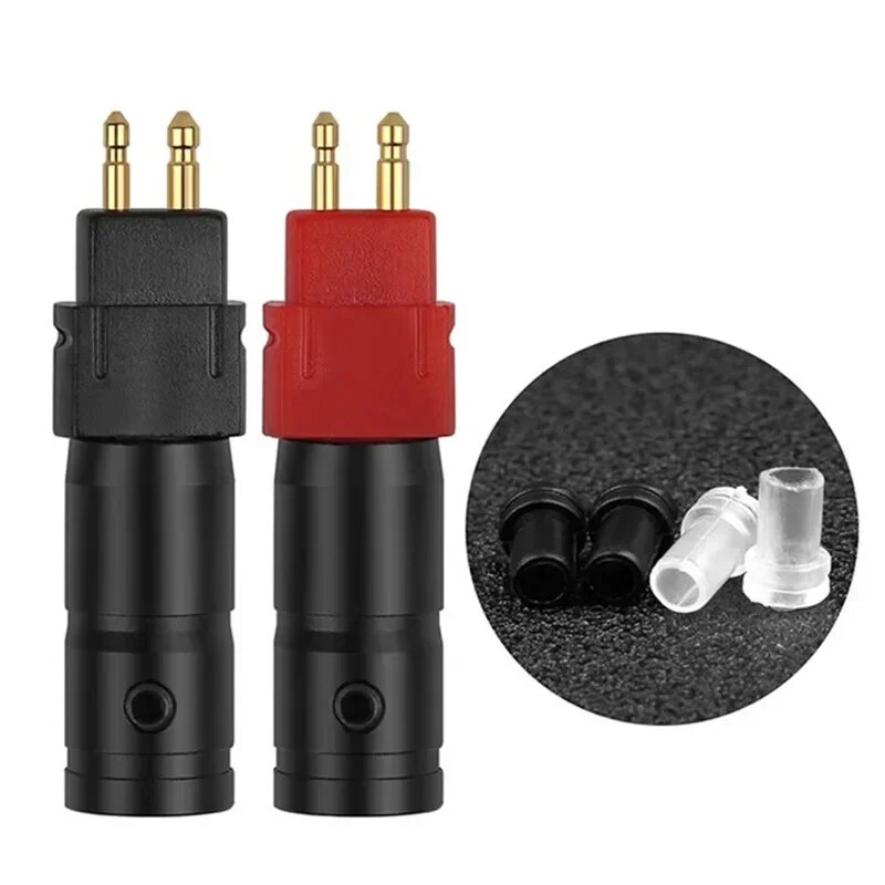 2-контактный разъем для наушников HD650 HD600 HD580 HD25, аудиоразъем для наушников, разъем Black