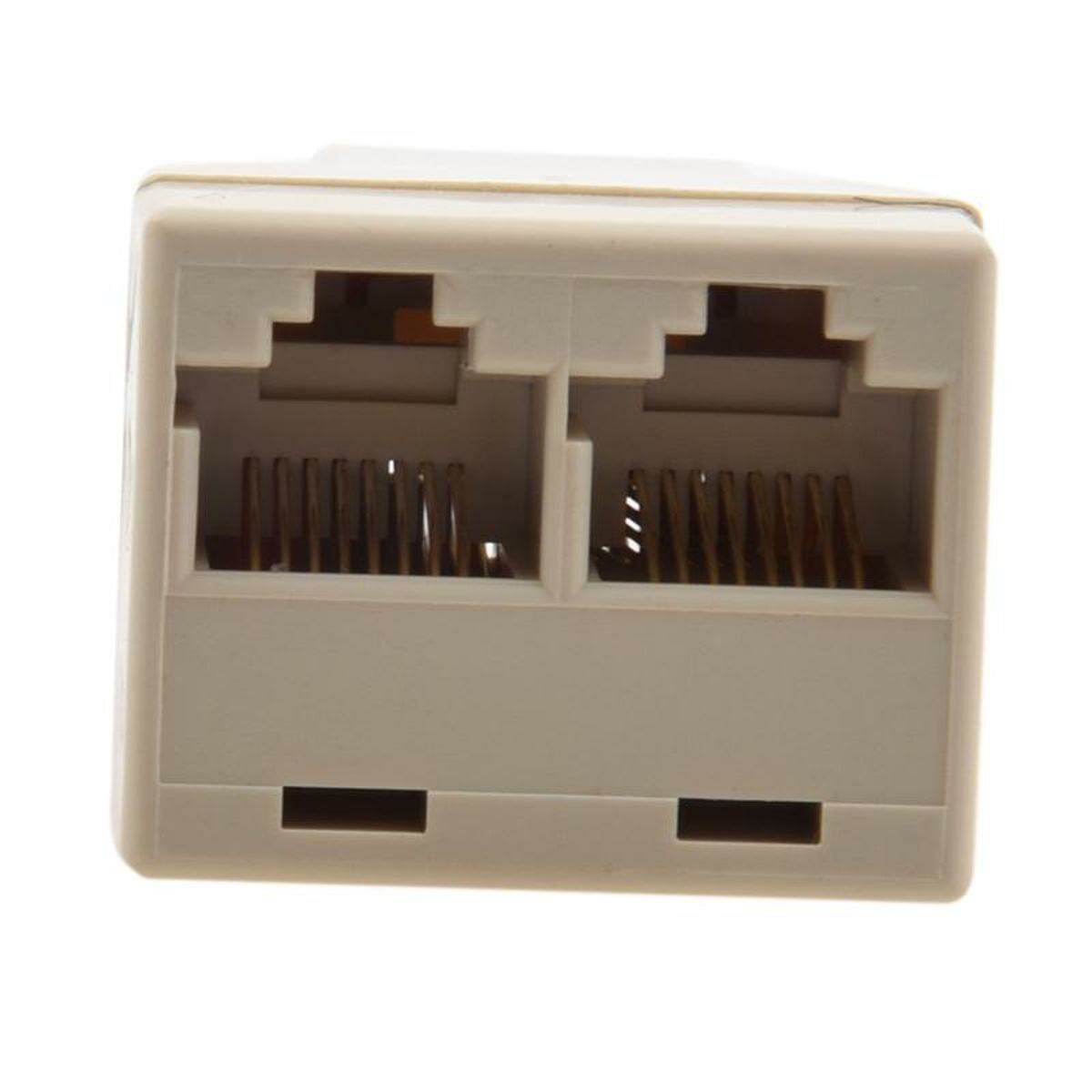 RJ45 CAT 5 6 LAN Ethernet Разветвитель Разъем Адаптер ПК