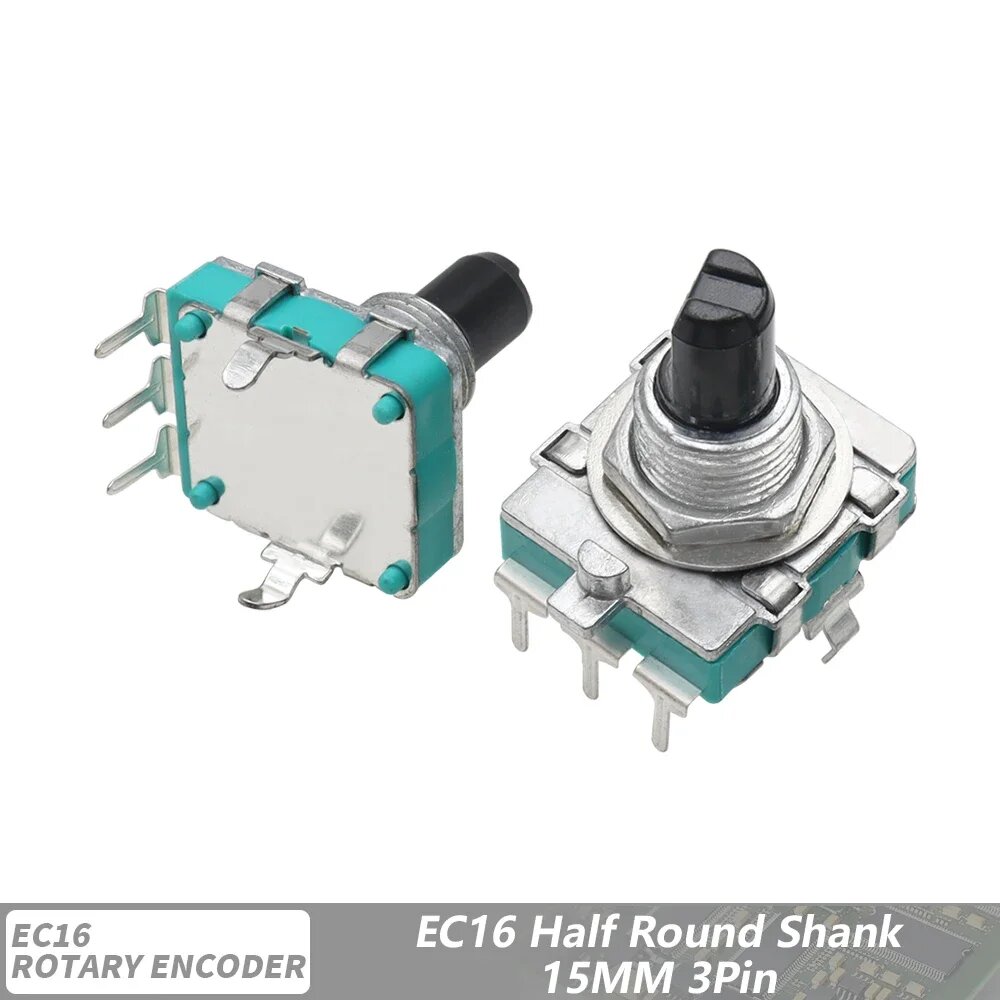 EC16 Rotary Encoder 15mm Half Axis 3PCS