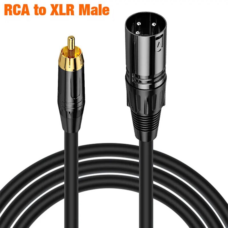 XLR «мама/папа» — RCA «папа» аудиокабель Nephy RCA to XLR Male, 1m
