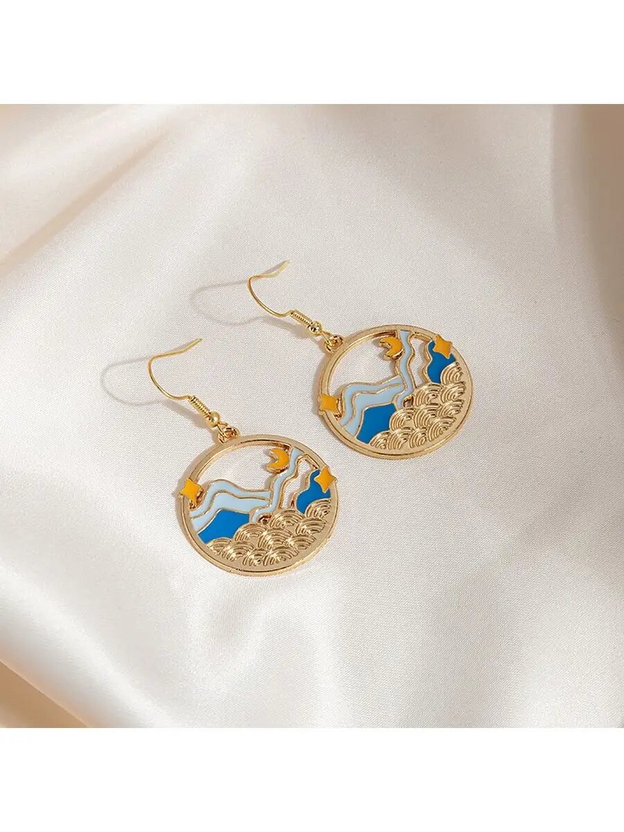 Серьги, эмаль