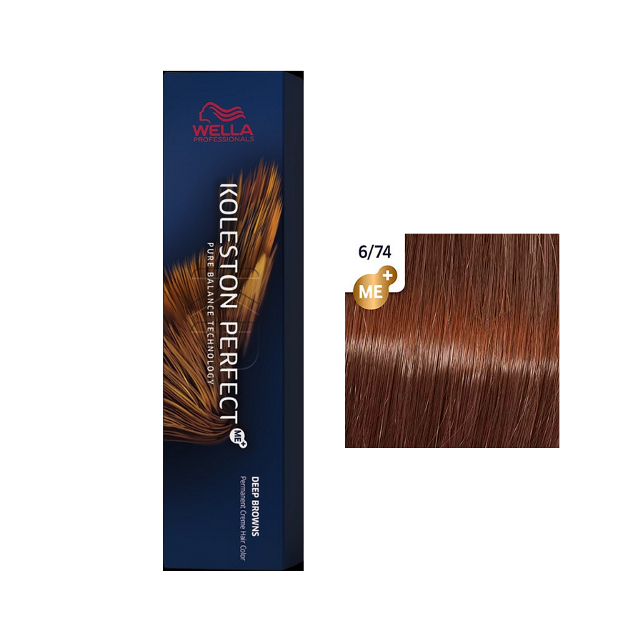 Wella Koleston Perfect ME+ 6/74 - Стойкая краска красная планета 60 мл