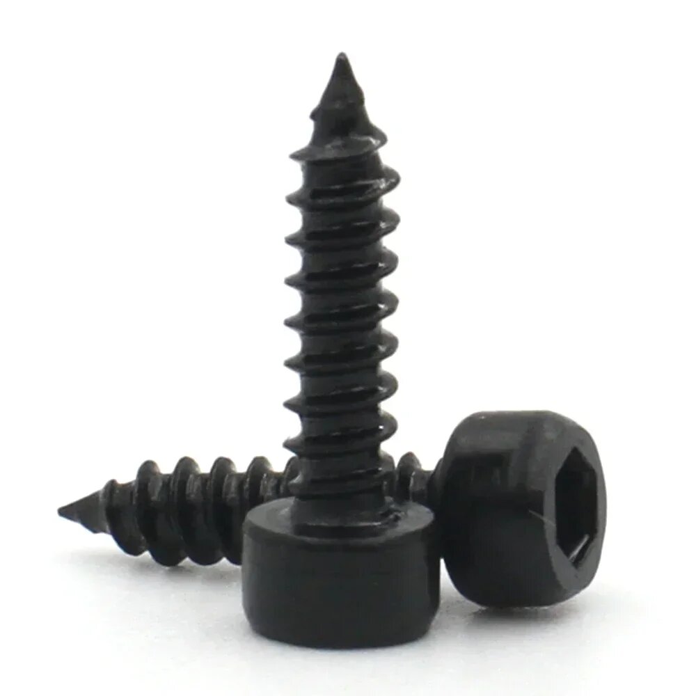 Саморезы Zimir М2-М6 черный/никелевый 8.8 M2X12mm(50pcs), Black Zinc Plated