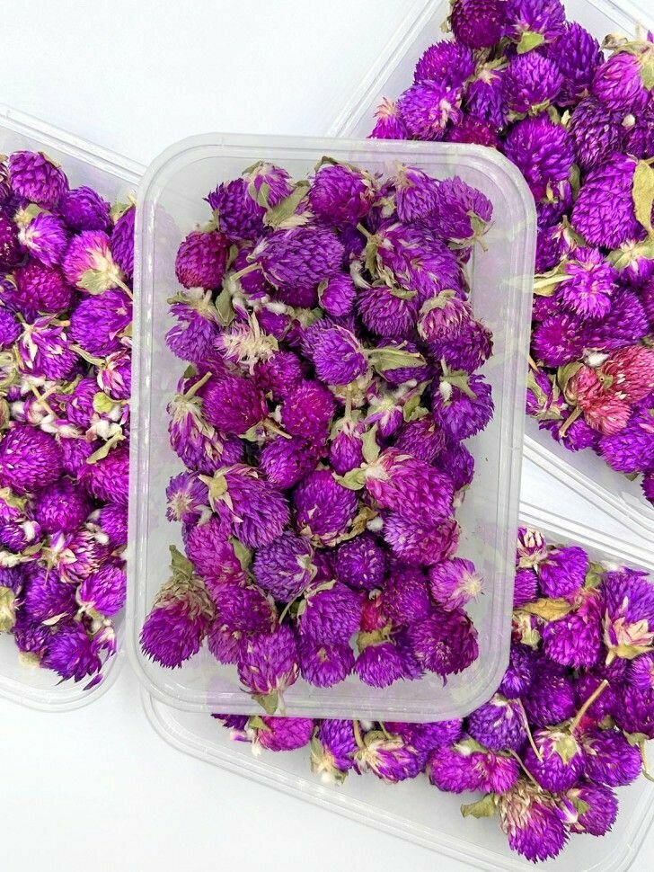 Сухоцветы для творчества Гомфрены, амарантовые розовые цветы для эпоксидной смолы EPOXYMASTER