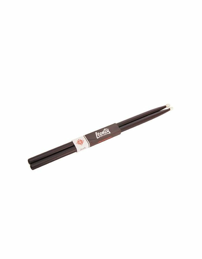 LB2BW 2B Барабанные палочки, граб, деревянный наконечник, черные, Leonty