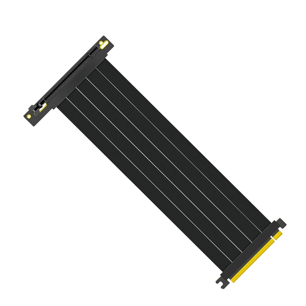 Экранированный кабель PCIe 4.0 x16 Extreme Riser Cable Графическая видеокарта поколения 4.0 Гибкий удлинитель Высокоскоростной PCI-E Riser