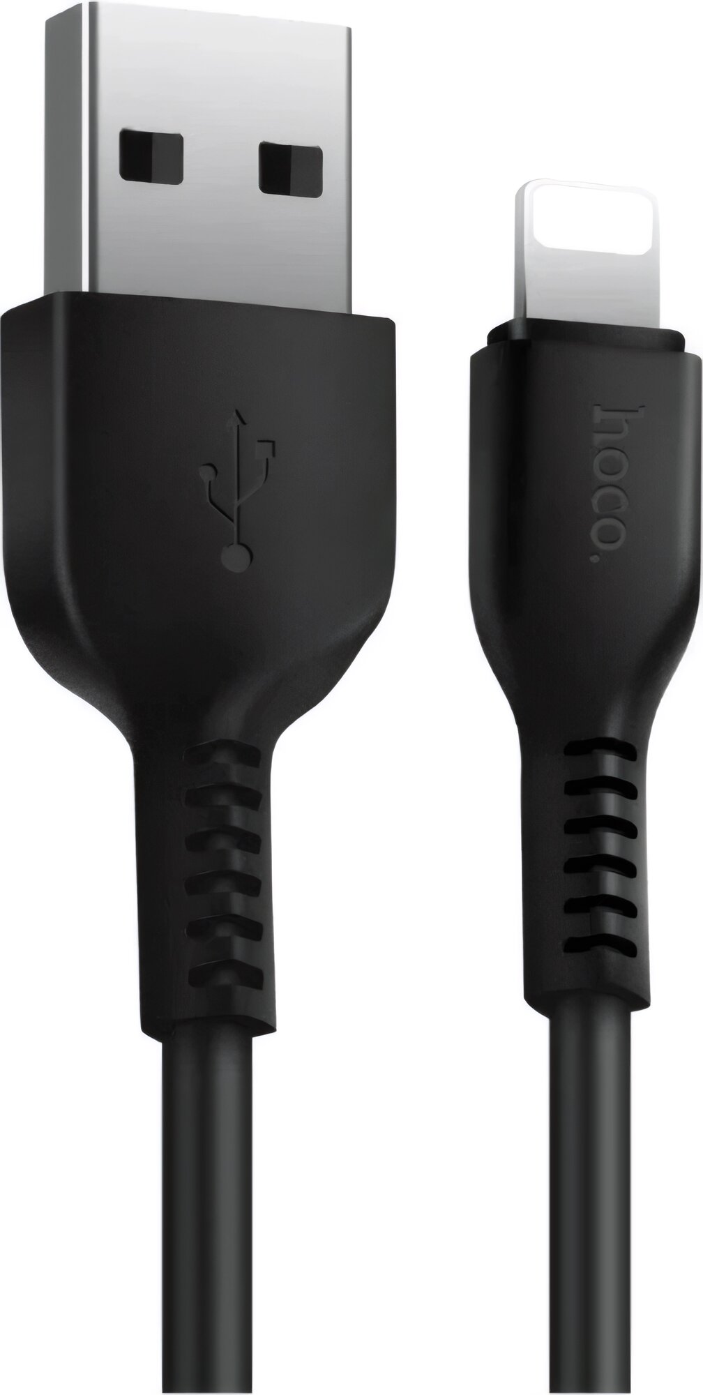 Кабель USB - Lightning (для iPhone) 2,4А HOCO X20 черный 1м (00215)