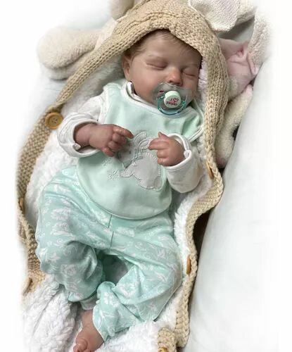 49-сантиметровая имитационная кукла-перерожденец Лулу с синими венами и налитой кровью видимой куклой-перерожденцем