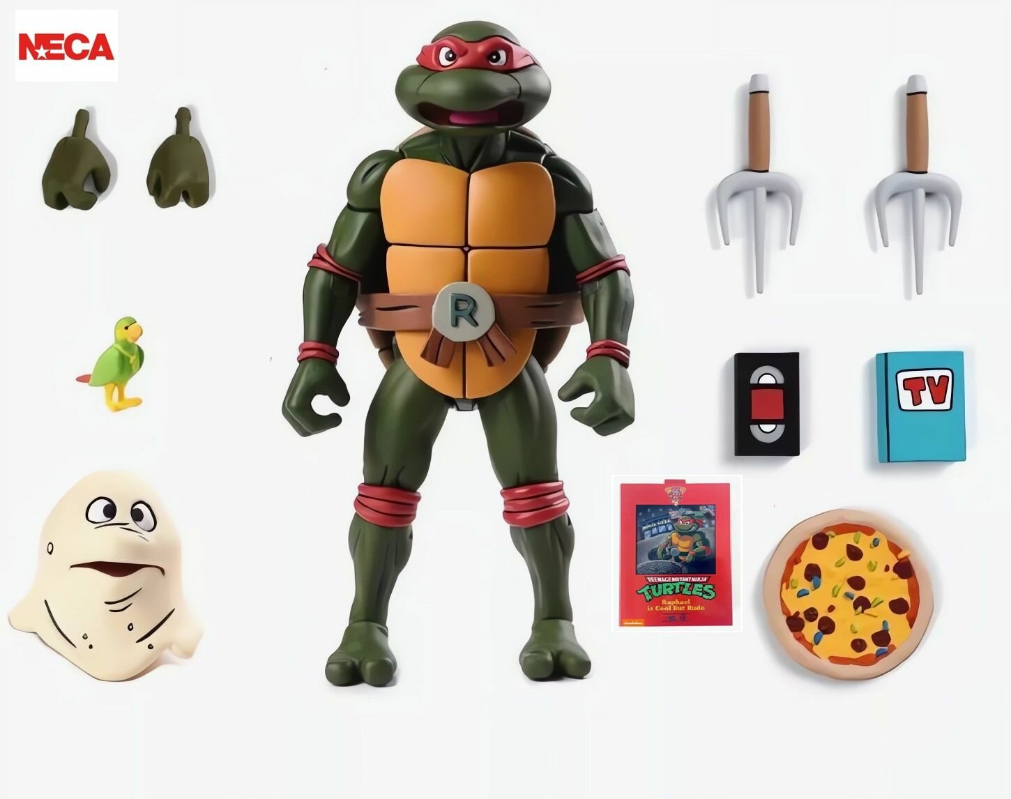 Коллекционная фигурка от "NECA". Рафаэль ("Черепашки-ниндзя") Teenage Mutant Ninja Turtles Ultimate Raphael (VHS) Ориг. Версия