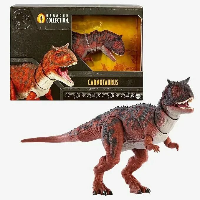 Коллекция От Mattel Мир Юрского Периода Павшее Королевство Хаммонд Карнотавр Фигурка Динозавра, HTK44