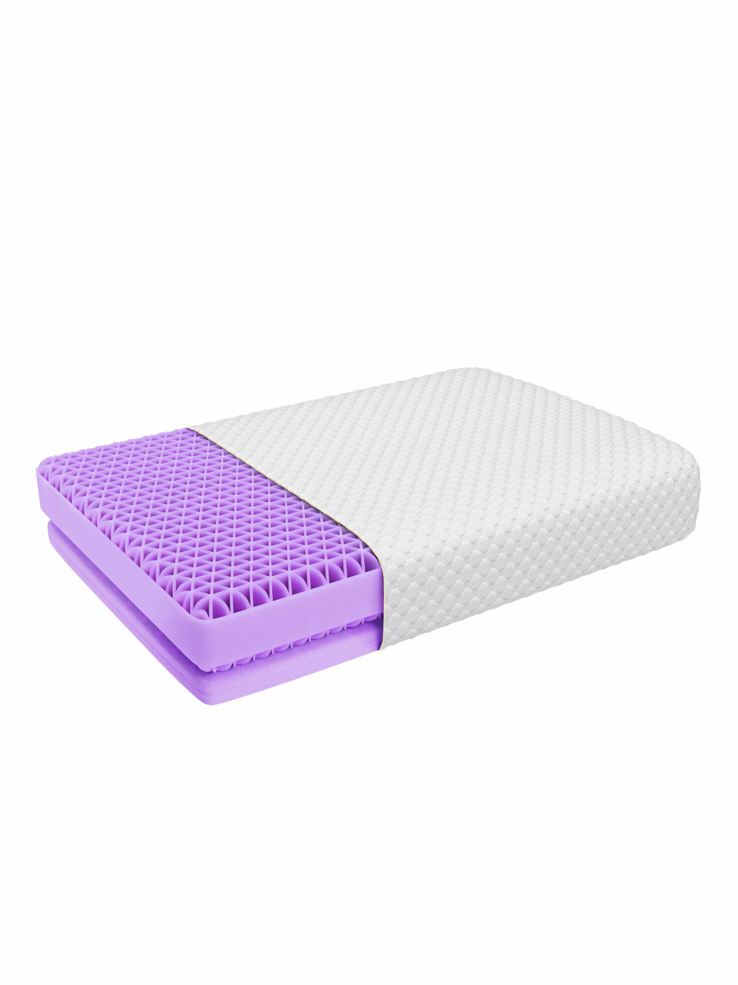 Анатомическая подушка Darwin Cell Flat с бустером, Cell Technology, 60х40х10,5 см