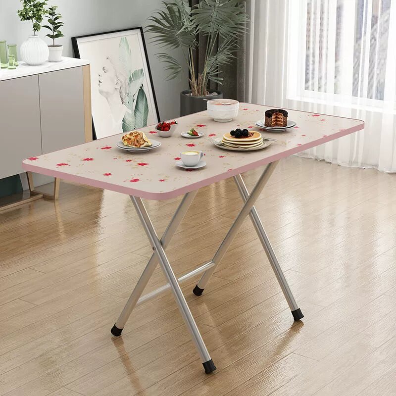 Обеденный стол "Звезды отечественной фантастики", складной, МДФ, массив дерева, красный