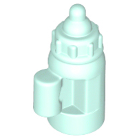 Minifigure, Utensil Baby Bottle with Handle, 18855 Light Aqua N