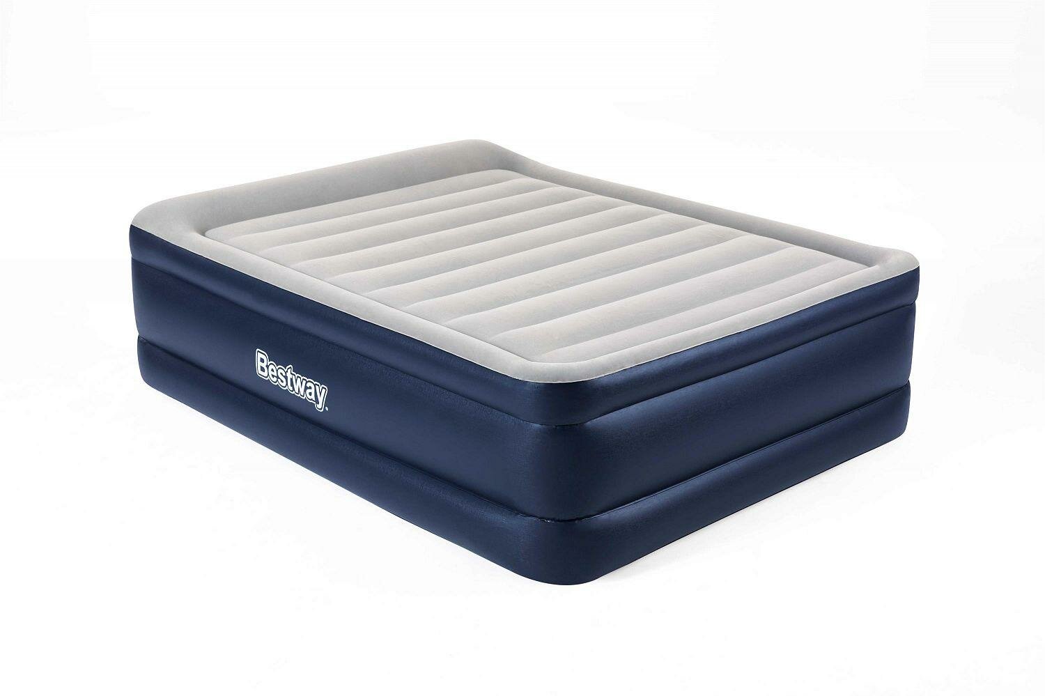 Надувная кровать BESTWAY Tritech Airbed 67690 203х152х61см, встроенный электронасос