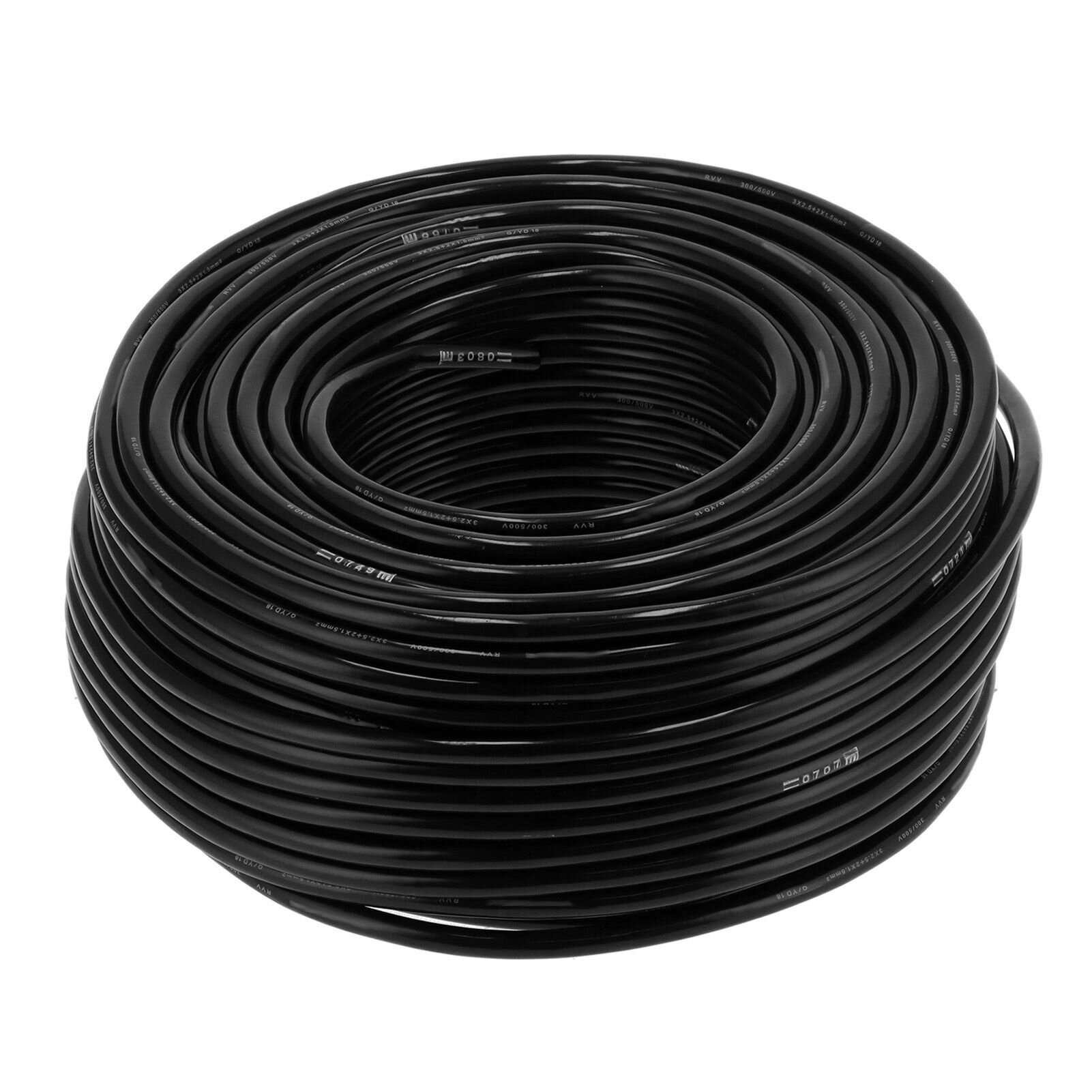 Кабель 5-жильный RVV 3х2.5+2х1.5