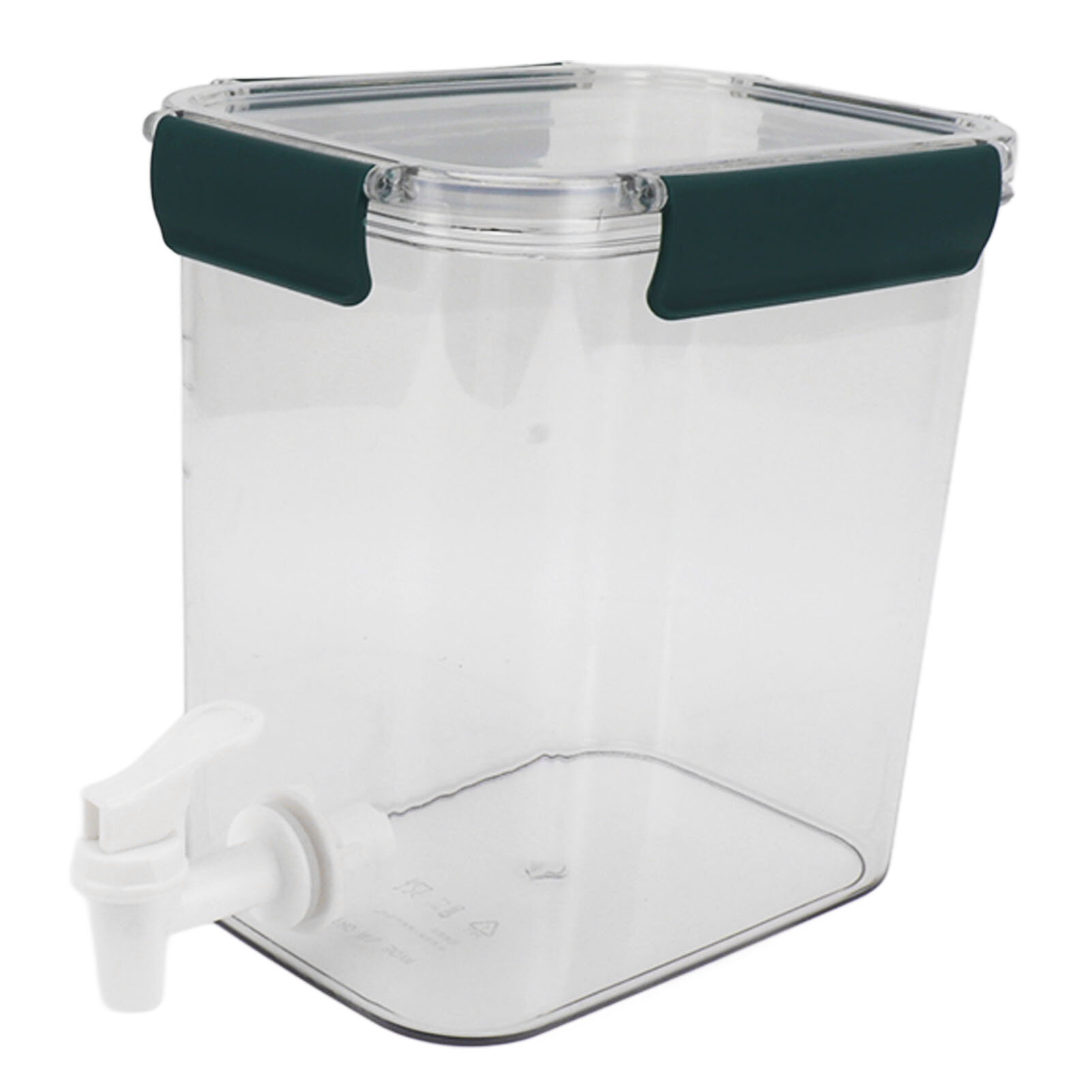 Многофункциональный диспенсер для напитков на холодильник объемом 3,5 л с краном, холодный чайник из ПЭТ для вечеринок, соков, чая со льдом, зеленый, экономичный и практичный