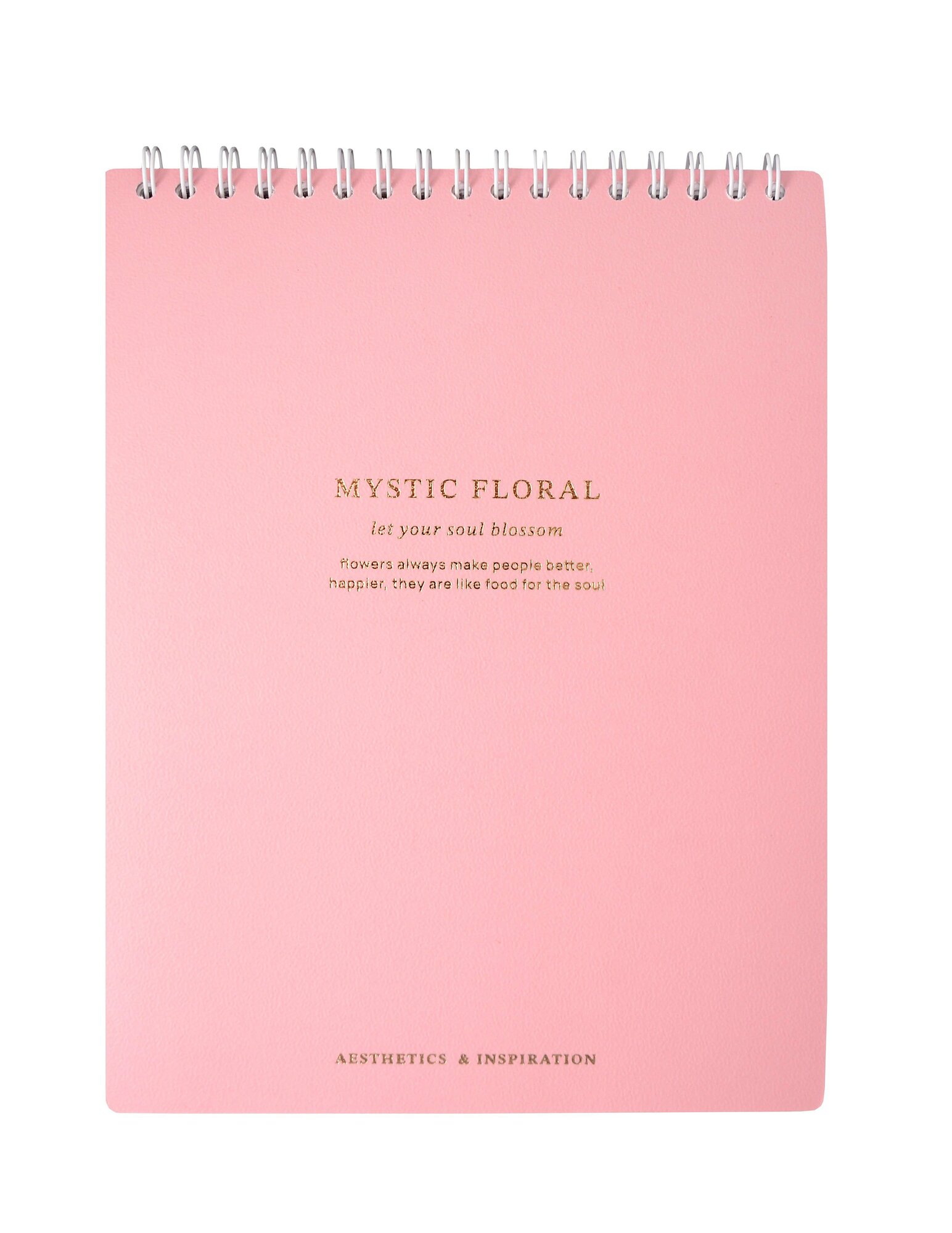 Блокнот А5, 80 листов в точку, "Blossom", белый, на спирали