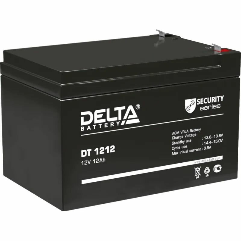 Батарея для ИБП Delta DT 1212 12В/12, F2 (151x98x95мм)