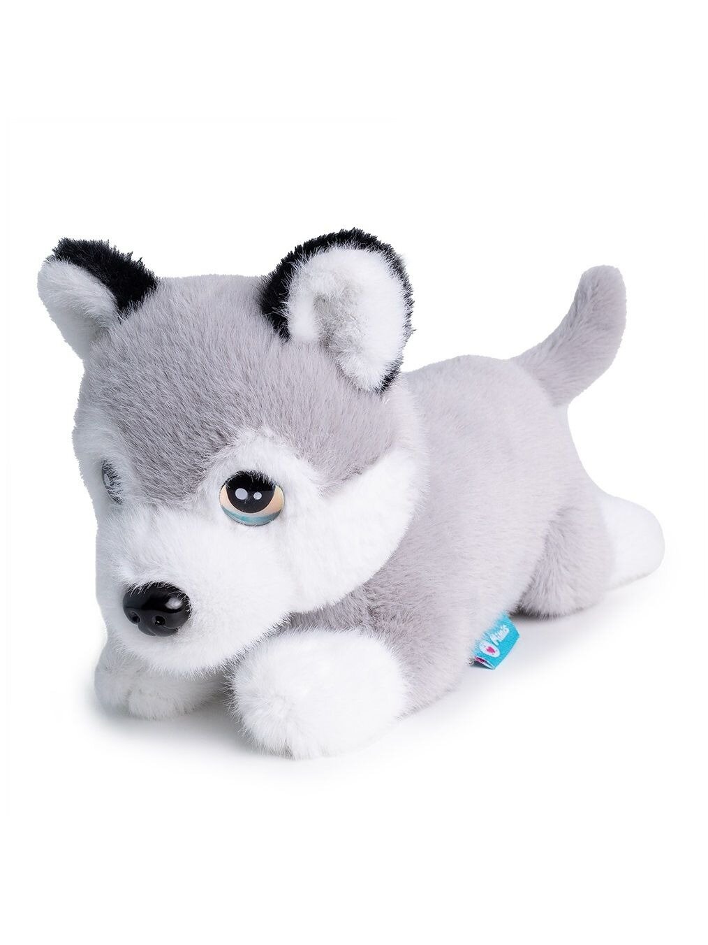 Мягкая игрушка Mimis "Собака Хаски" Mi010, искусственный мех, 22 см