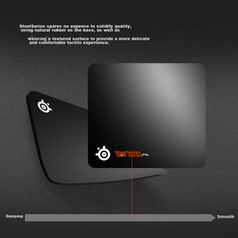 SteelSeries Thickened Mouse Pad, QcK Heavy Large 450*400*6mm, Gaming Mouse Pad, Smooth FPS Mouse Pad for E-Sports, CSGO, Computer Desk Pad