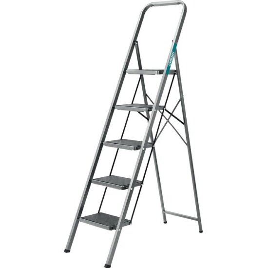 Стремянка Сибин стальная 5 ступеней 38807-05