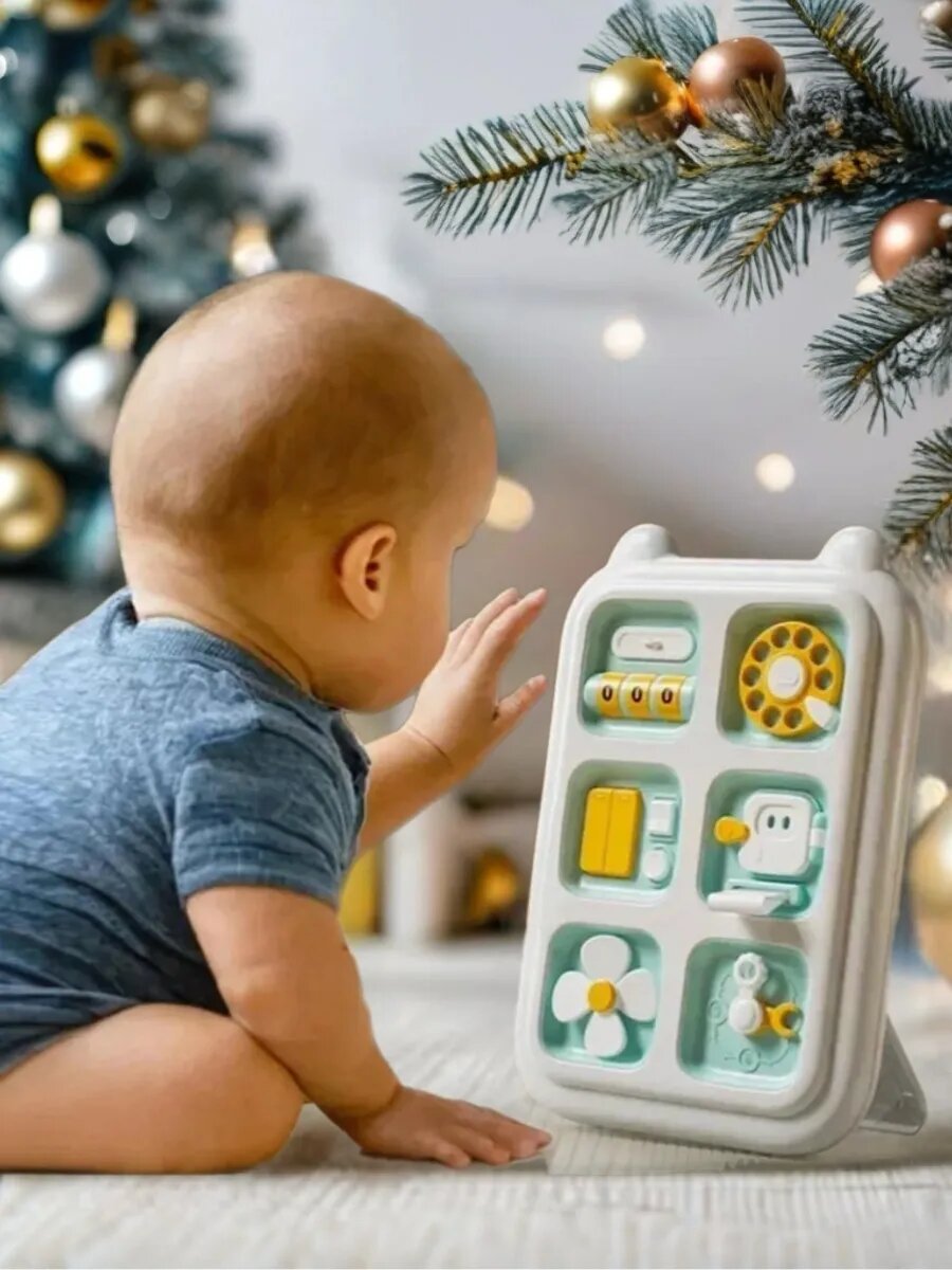 Монтессори 6 в 1, сенсорная доска для занятий