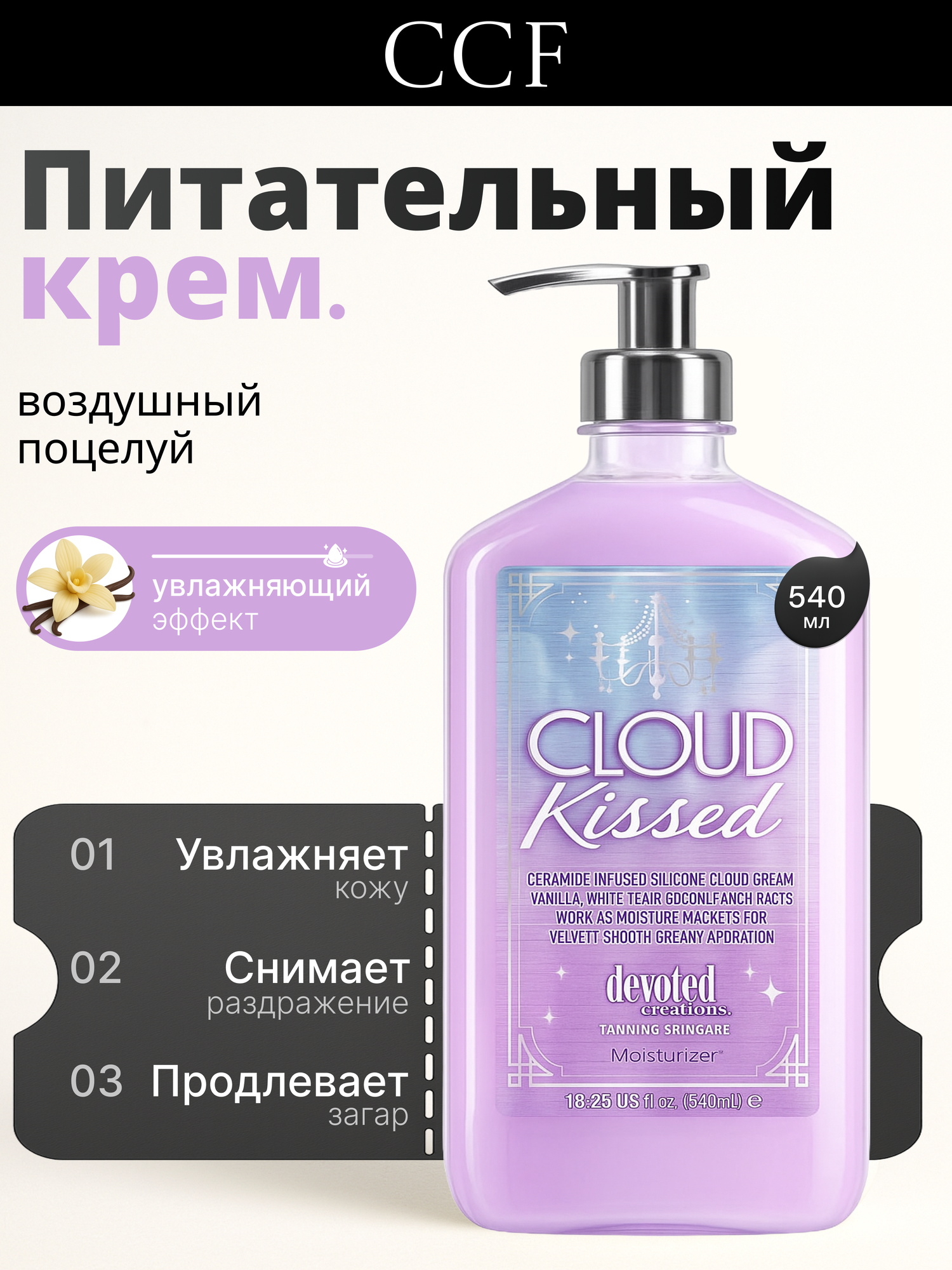 Увлажняющий крем после загара для ухода за лицом и телом