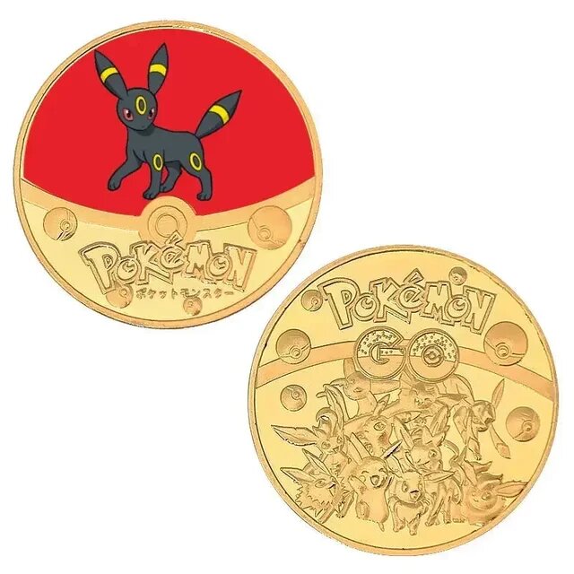 Позолоченные памятные монеты из аниме «Покемон», памятные монеты по играм, золотые монеты «Пикачу», «Мьюту», «Чаризард», игровые коллекционные предметы, детские подарки.
