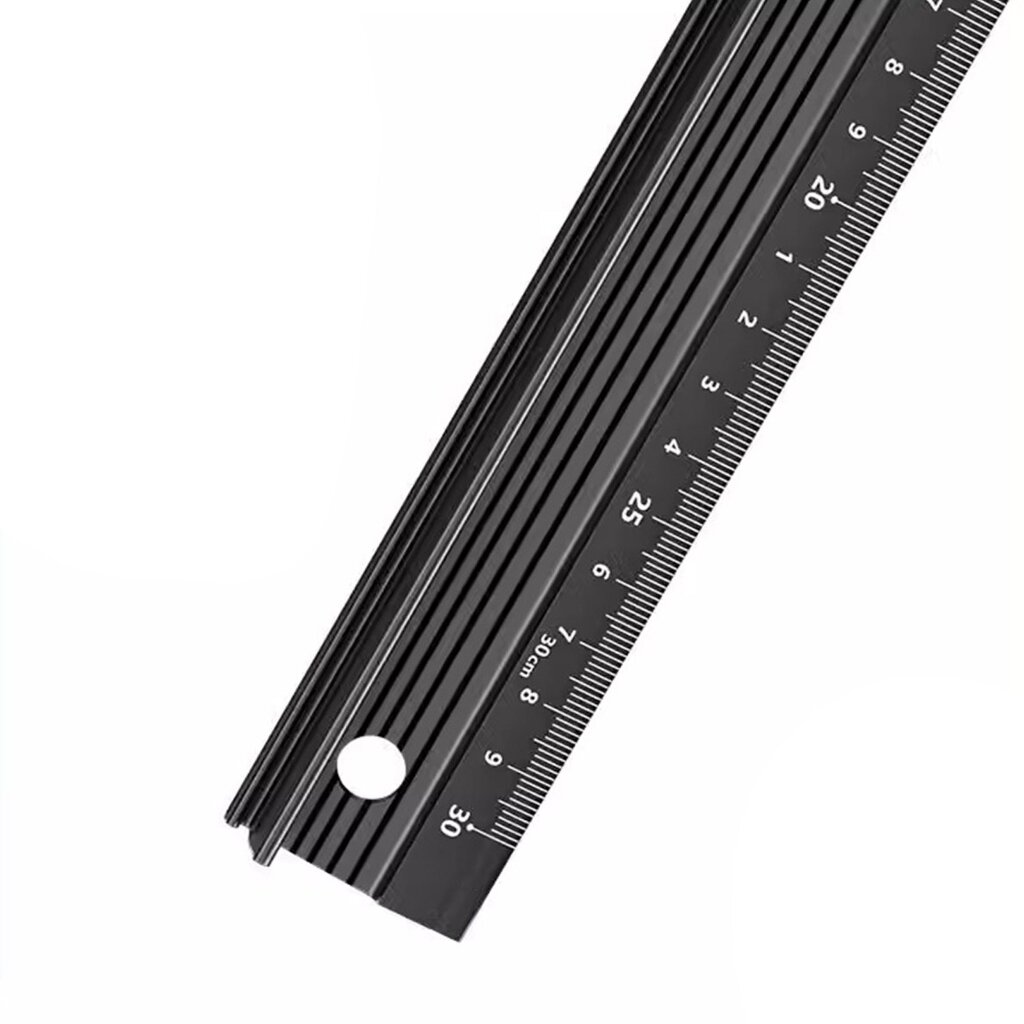 Линейка из алюминиевого сплава, универсальный измерительный инструмент с сантиметровой шкалой для технического рисования, черчения инженерных чертежей