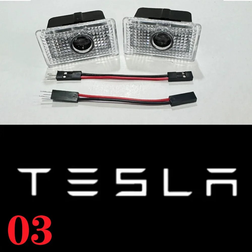 Tesla дверной проектор, 2 шт, Цвет: 03