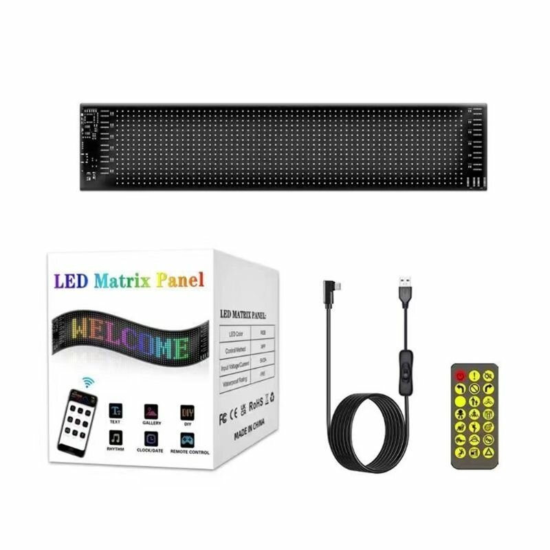 Светодиодный гибкий полноцветный рекламный экран DIY-16 64 для киоска в автомобильном магазине