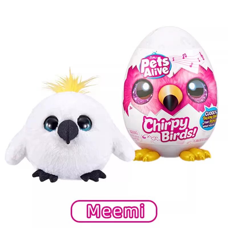 Игрушка-сюрприз Zuru Pet Yarn Cat Magic Egg: плюшевая кукла с звуком, подарок для девочки [Бесплатная батарея] Яйцо для