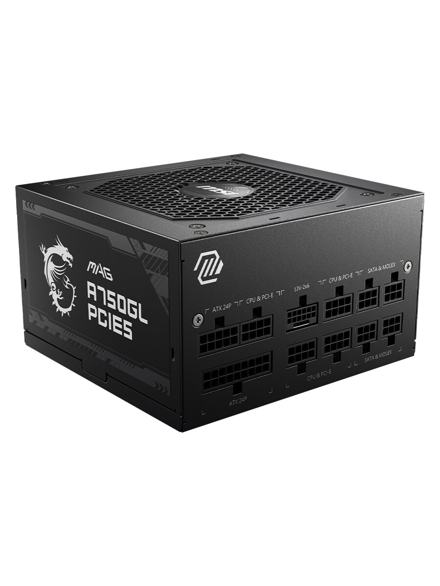 Блок питания для ПК MSI MAG A750GL PCIE5, 750W 80+ Gold (306-7ZP8B11-CE0)