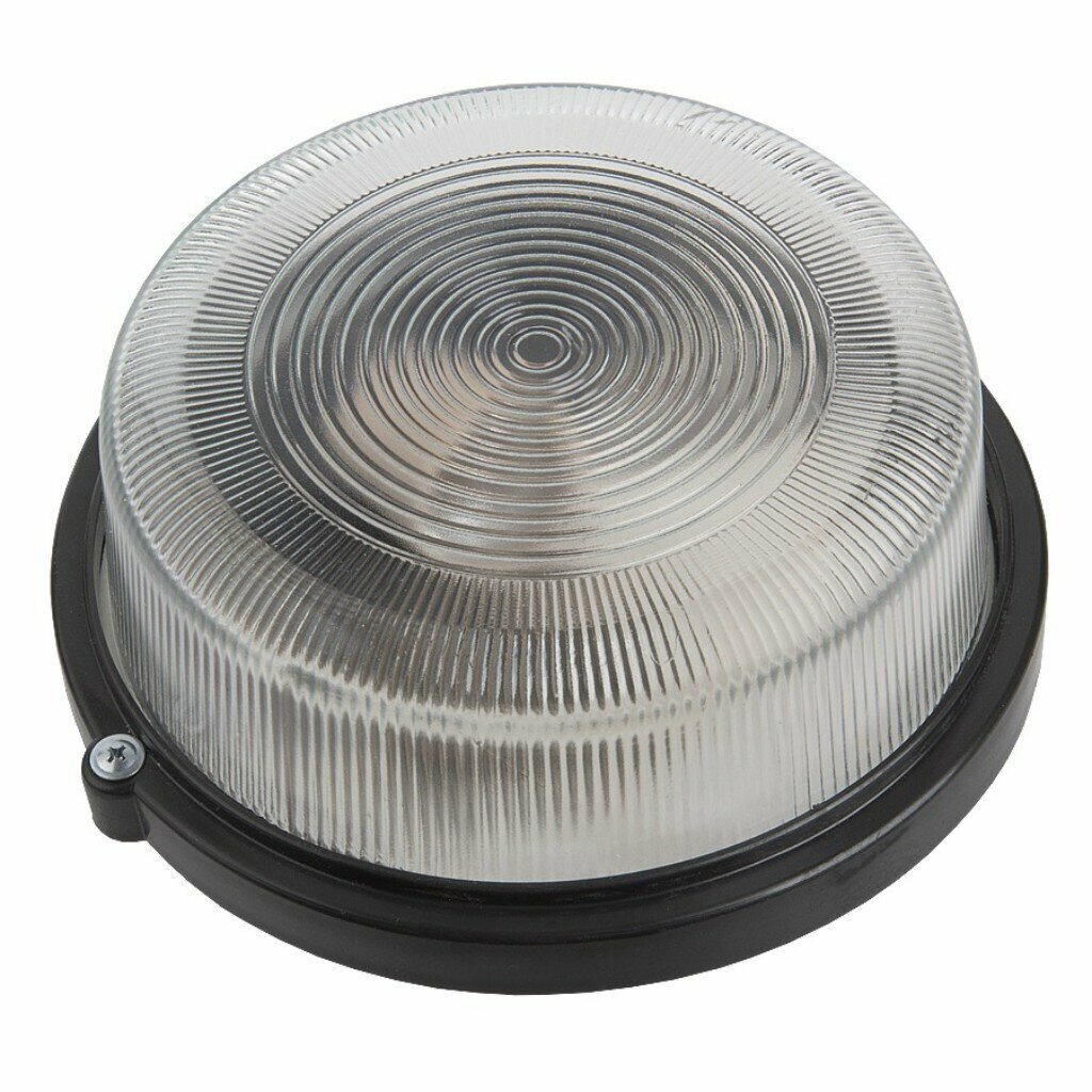 Светильник General Lighting Systems НПП 03-100-005.03 настенно-потолочный E27 100 Вт IP54 21,2 см черный