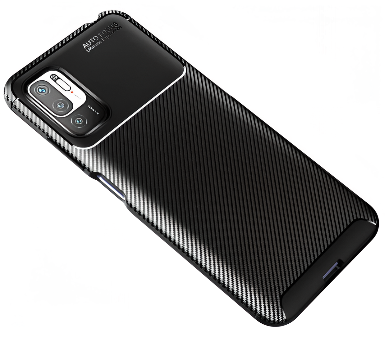 Чехол Xiaomi Redmi Note 10T / Redmi Note 10 5G/Poco M3 Pro / M3 Pro 5G из прочного силикона под карбон