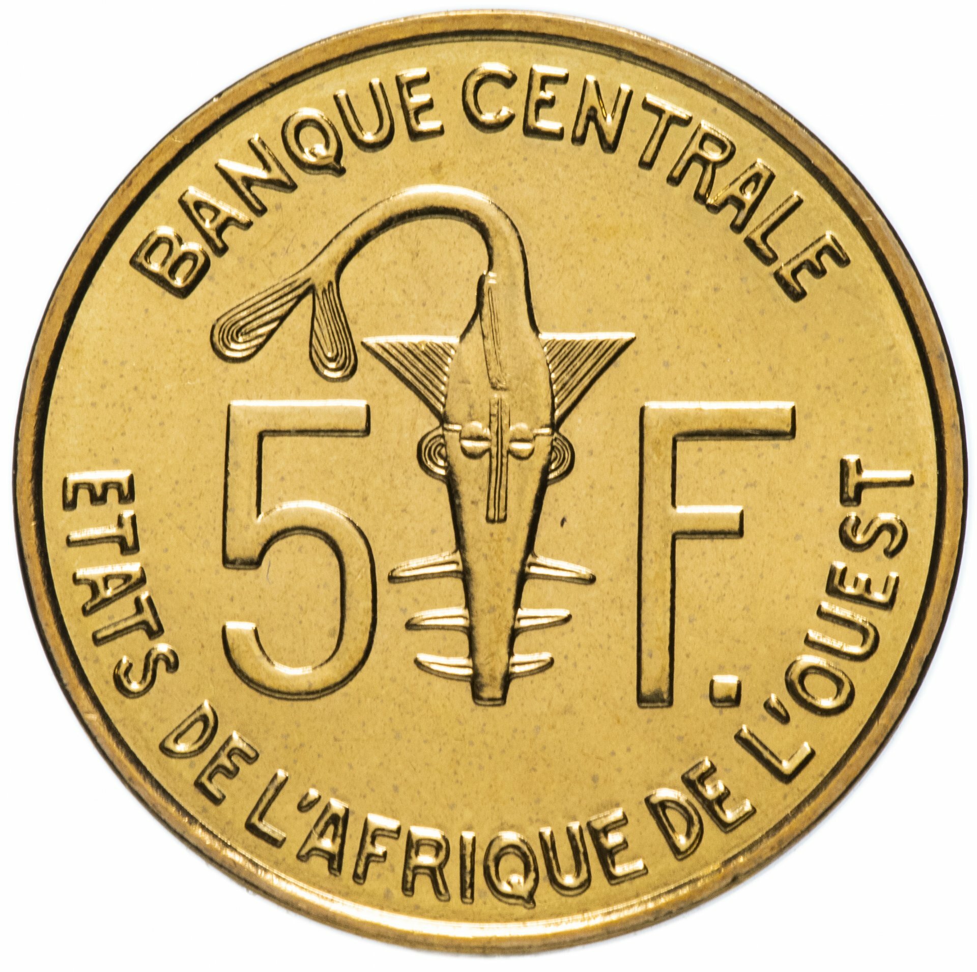 Западная Африка BCEAO 5 франков francs 2012, Бронза, в сохранности UNC