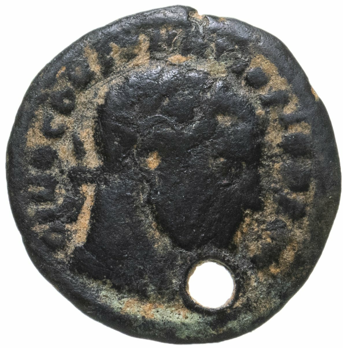 Римская империя, Констанций Хлор, 293-306 годы, 1\4 Нуммия Посмертный Выпуск, Медь, в сохранности F