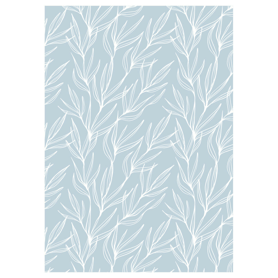 Упаковочная бумага глянц. 70*100см, MESHU "Flowers", 80г/м2, 383938