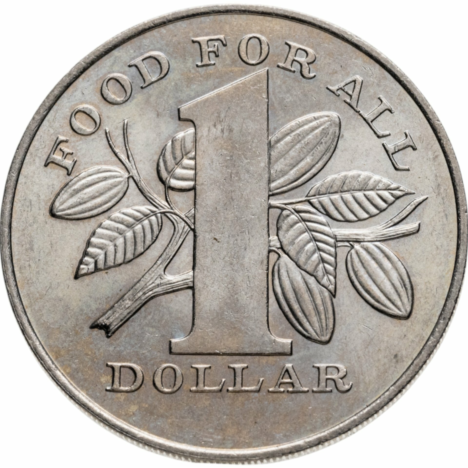 Тринидад и Тобаго 1 доллар 1979 FAO, Мельхиор медь-никель, в сохранности AU-UNC