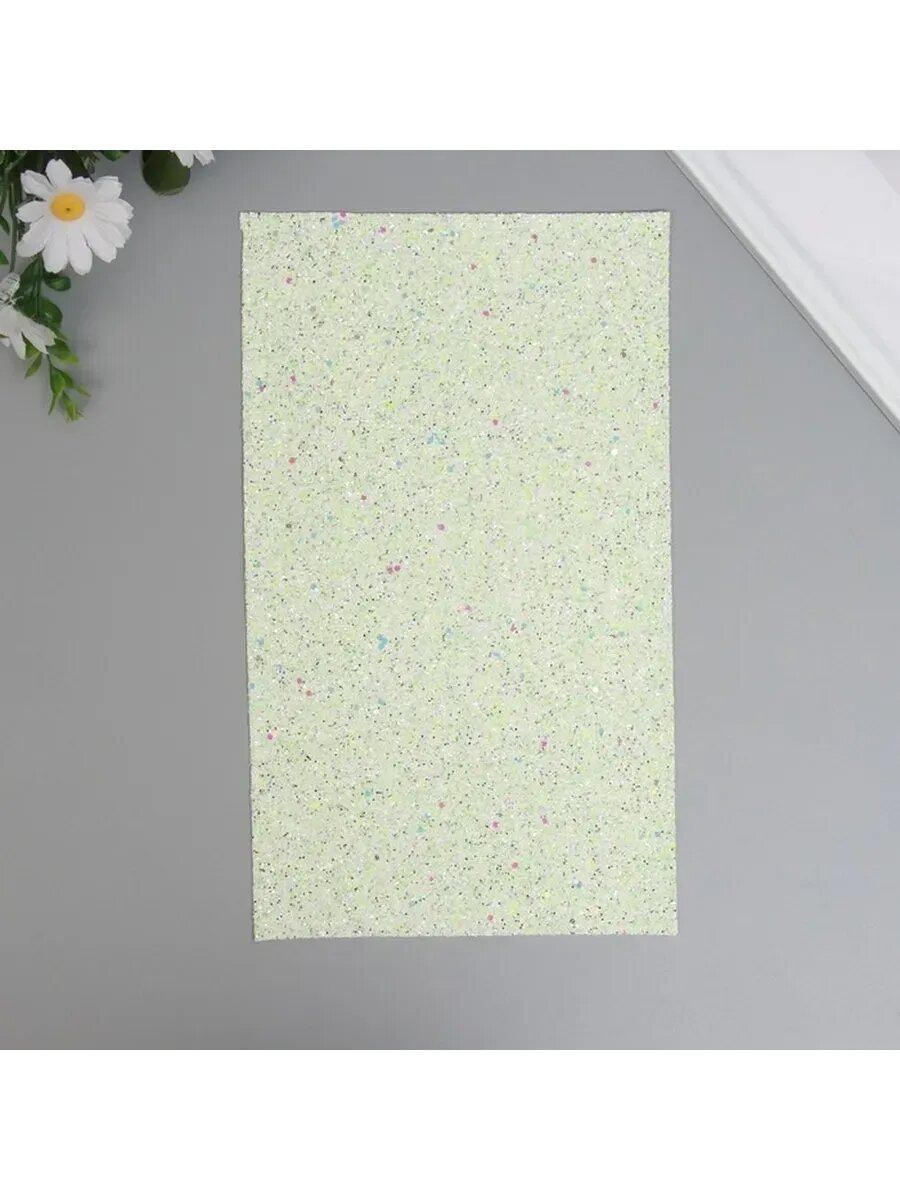 Кожа искусственная с блестками