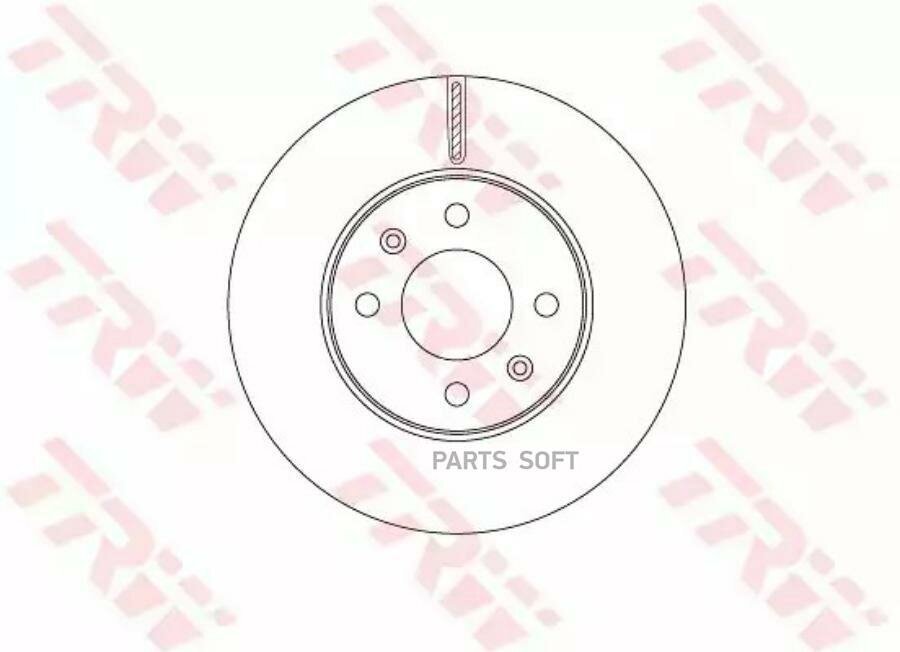 Диск тормозной передний hyundai i20/solaris ii/accent kia pio iv 17-> df 6794 trw df6794