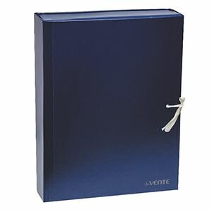 Папка архивная А4/50 бумвинил deVente на 4 завязках, синяя