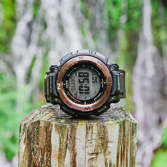 Наручные часы CASIO Pro Trek, коричневый, черный — фото 1